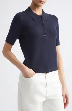 Maria Mcmanus Cashmere & Organic Cotton Jersey Polo