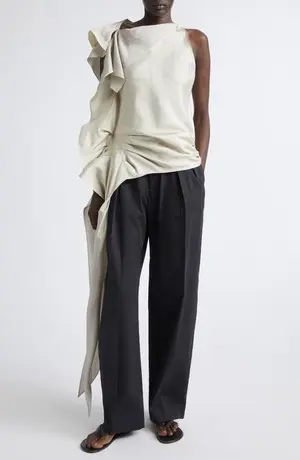 KALLMEYER Elif Two Tone Viscose & Silk Top