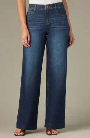 Wit & Wisdom Sam High Waist Wide Leg Jeans