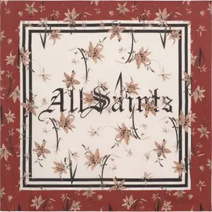 ALLSAINTS Perta Silk Twill Scarf - Chalk Multi
