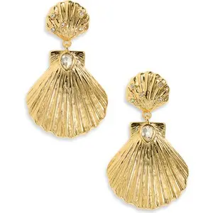 FRASIER STERLING Catalina Shell Drop Earrings - Gold