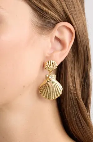 FRASIER STERLING Catalina Shell Drop Earrings