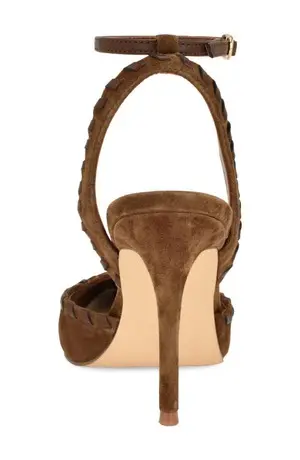 Nine West Kenedy Ankle Strap Pump - Medium Brown