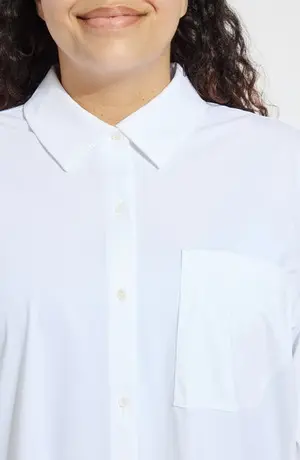 Lyssé Schiffer 2.0 Microfiber Button-up Shirt - White