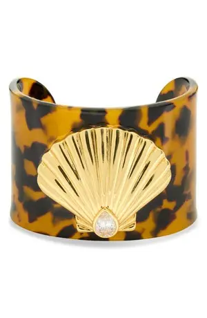 FRASIER STERLING Zanzibar Shell Cuff Bracelet