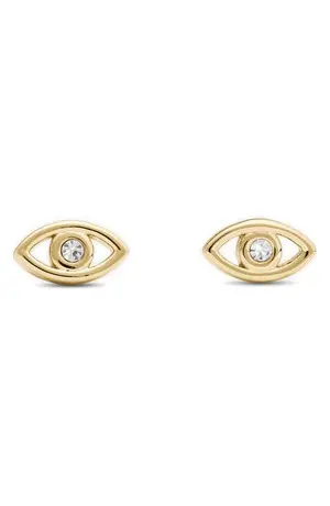 Kate Spade New York You're A Gem Evil Eye Stud Earrings - Gold