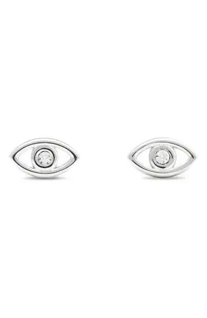 Kate Spade New York You're A Gem Evil Eye Stud Earrings Silver