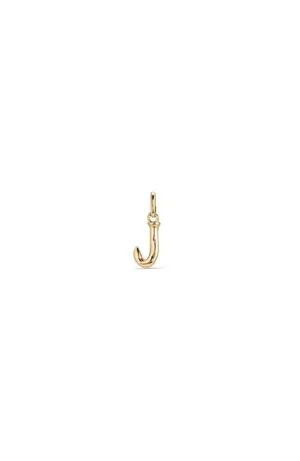 UNODE50 18k -plated Letter J Charm - Gold