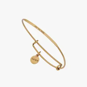 &LIVY Posy Bangle Bracelet Love You More - Gold