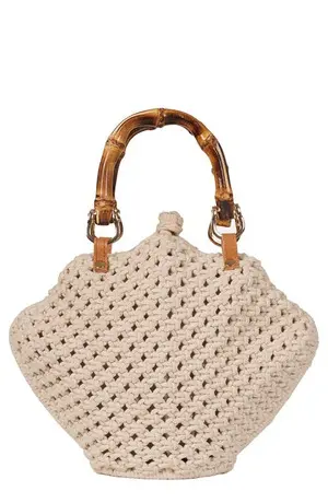 JELAVU Crochet Shell Bag - Cream