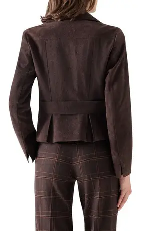 Akris Genuine Suede Moto Jacket