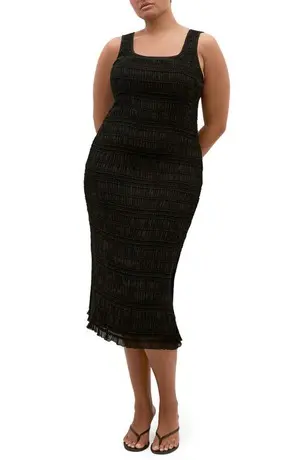 CITY CHIC Emelia Smocked Midi Dress