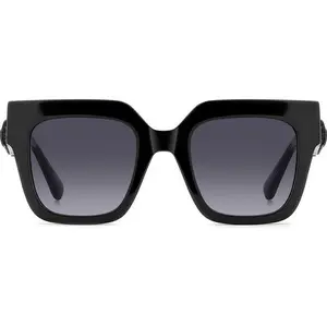 Kurt Geiger 50mm Gradient Square Sunglasses - Black/dark Grey