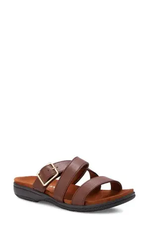Eastland Sanibel Slide Sandal Dark Walnu