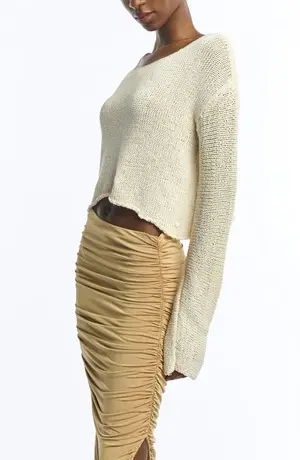 LBLC THE LABEL Sawyer Lightweight Sweater - Ivory