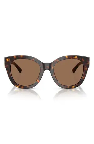 JIMMY CHOO 51mm Round Sunglasses - Havana/dark Brown