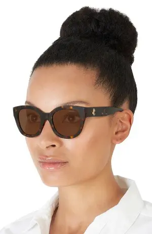 JIMMY CHOO 51mm Round Sunglasses