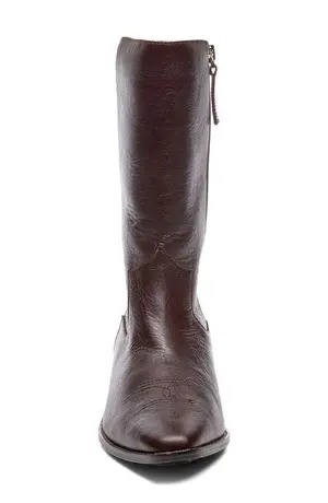 KELSI DAGGER BROOKLYN Piper Leather Boots - Warm Brown