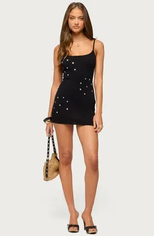 EDIKTED Milta Button Flower Minidress
