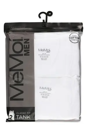 MEMOI 2-pack Cool Stretch Cotton Tanks