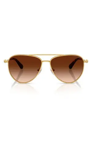 SWAROVSKI 59mm Gradient Pilot Sunglasses