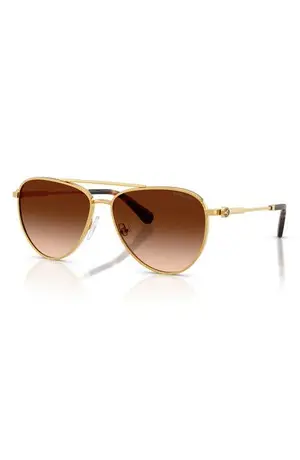 SWAROVSKI 59mm Gradient Pilot Sunglasses