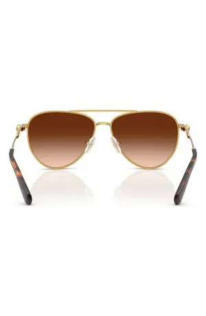 SWAROVSKI 59mm Gradient Pilot Sunglasses