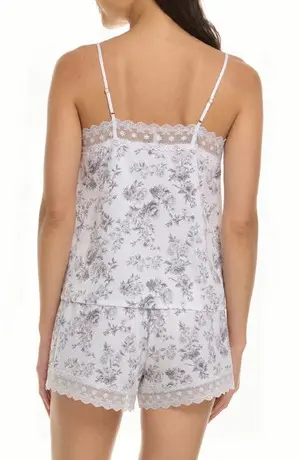 Flora Nikrooz Maven Lace Trim Jersey Short Pajamas
