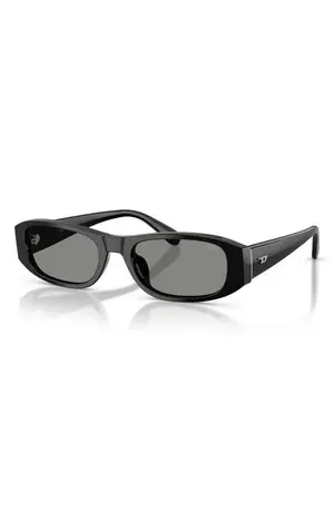 DIESEL® Dl2019u 54mm Rectangular Sunglasses