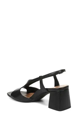 Vionic Raquel Block Heel Sandal - Black Leather