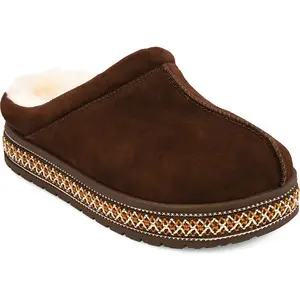Mia Villas Faux Shearling Clog - Chocolate