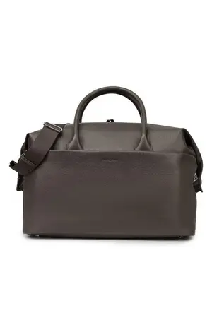 HEDGREN Nostos Faux Leather Weekend Travel Bag - Espresso