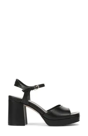 27 EDIT NATURALIZER Paige Ankle Strap Platform Sandal - Black Leather
