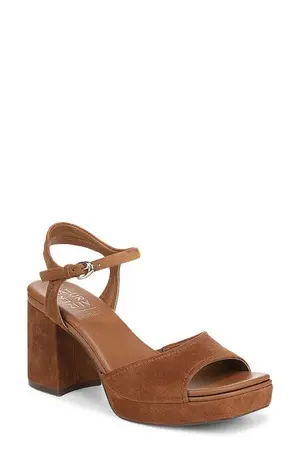 27 EDIT NATURALIZER Paige Ankle Strap Platform Sandal - Dark Chestnut