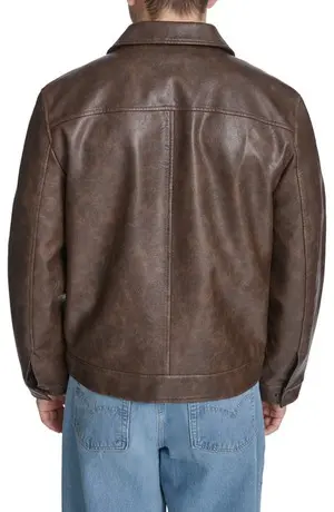 LEVI'S Faux Leather Trucker Jacket