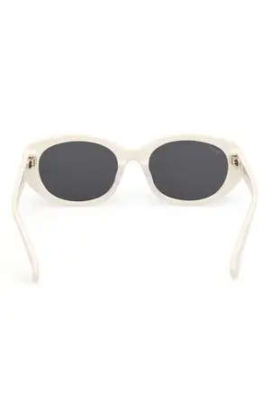 Max Mara 54mm Oval Sunglasses - Ivory/smoke