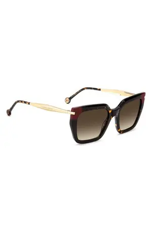 Carolina Herrera Gradient Rectangular Sunglasses