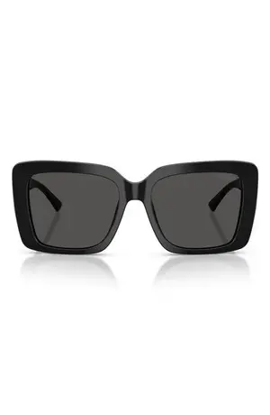 JIMMY CHOO 54mm Square Sunglasses - Black/dark Grey