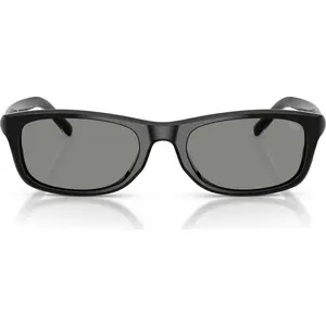 DIESEL® Dl2018u 54mm Rectangular Sunglasses - Black/grey