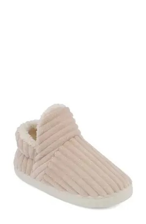 Mia Plushy Slipper Bootie - Sand