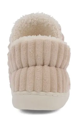 Mia Plushy Slipper Bootie - Sand