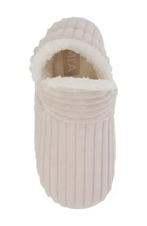 Mia Plushy Slipper Bootie - Sand