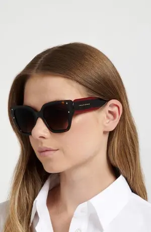 Carolina Herrera Square Frame Sunglasses