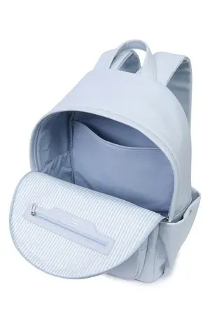 HEDGREN Faux Leather Backpack - Aither Blue