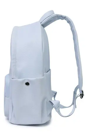 HEDGREN Faux Leather Backpack - Aither Blue