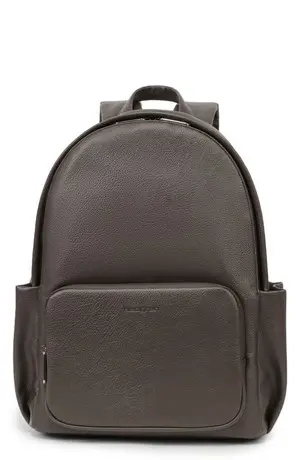 HEDGREN Faux Leather Backpack - Espresso