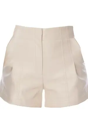 LBLC THE LABEL Tanya Vegan Leather Short - Ivory