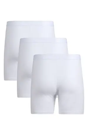 MEMOI Assorted 3-pack Cool Stretch Cotton Boxer Shorts - White