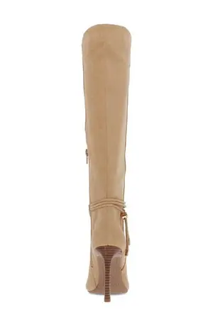 Mia Niko Pointed Toe Knee High Boot - Beige