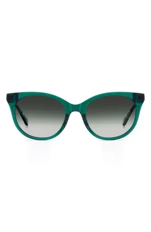 Kate Spade New York Kate Spade New York Tortoiseshell Round Frame Sunglasses Green Havana/green
